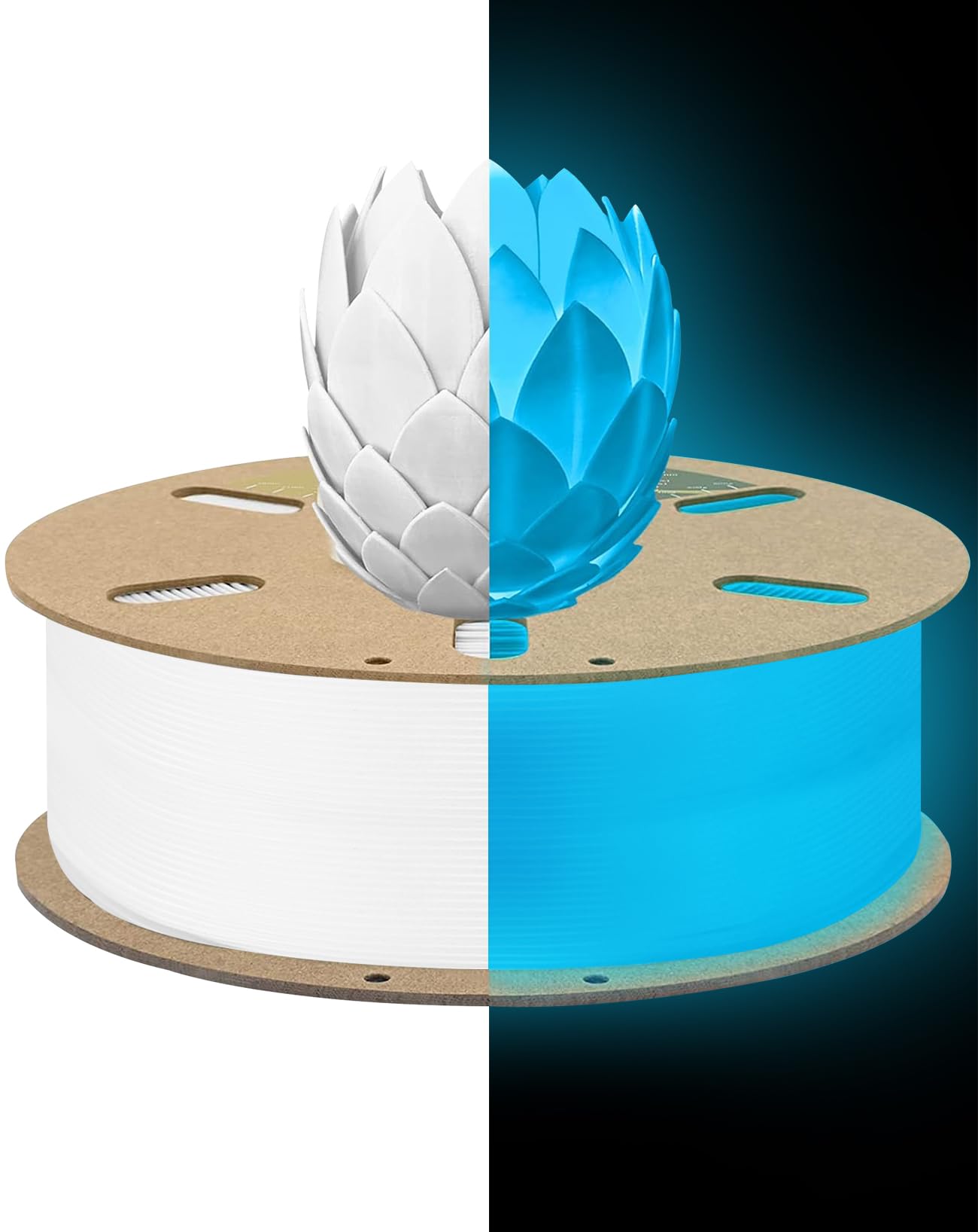 DURAMIC 3D PLA Glow Blue in The Dark 1kg 3D Printing Filament ...