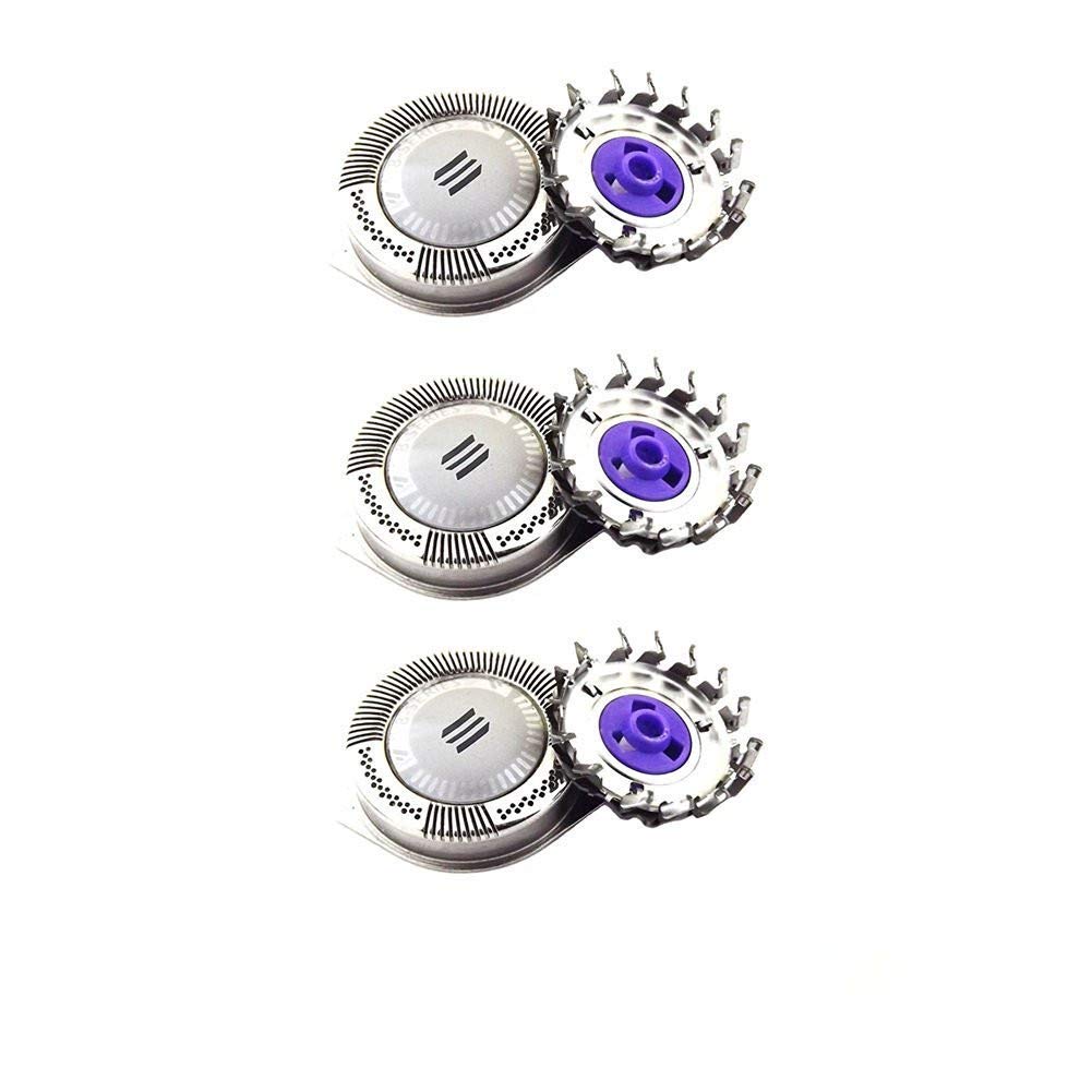 3 Pack Shaver Head Replacement Rotary Blades DualPrecision for Philips ...