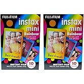 Amazon.com : Fujifilm Instax Mini Instant Rainbow Film, 10 Sheets, 3 ...