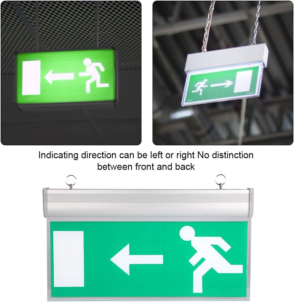 Wallfire LED Emergency Exit Sign, 110-220V Fire Safety Emergency ...