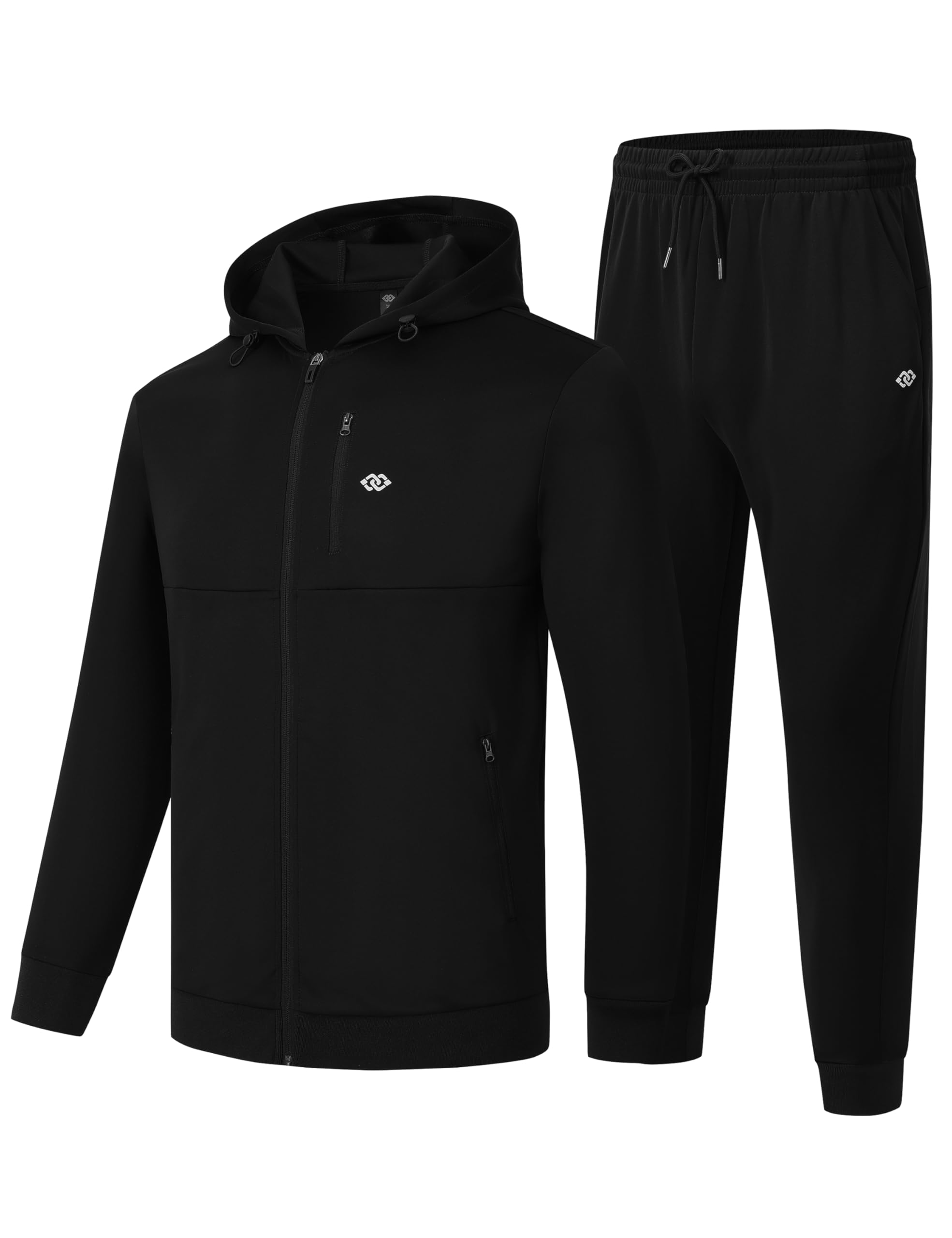 MoFiz Men's Tracksuits Set Full Zip Running Sweatsuit For Men Long ...