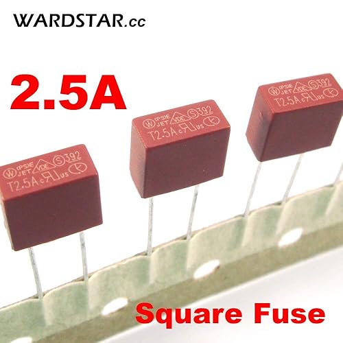 10pcs/lot Square Plastic Fuse 2.5A 250V 392 Square Fuse T2.5A250V LCD ...