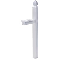 Gibraltar Mailboxes Whitley 4x4 Rust-Proof Plastic White, Cross-Arm ...