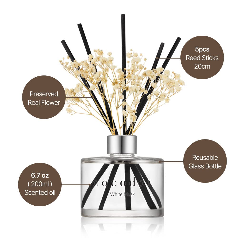 Mua COCODOR Flower Reed Diffuser Set / 6.7oz / White Jasmine/Scent ...