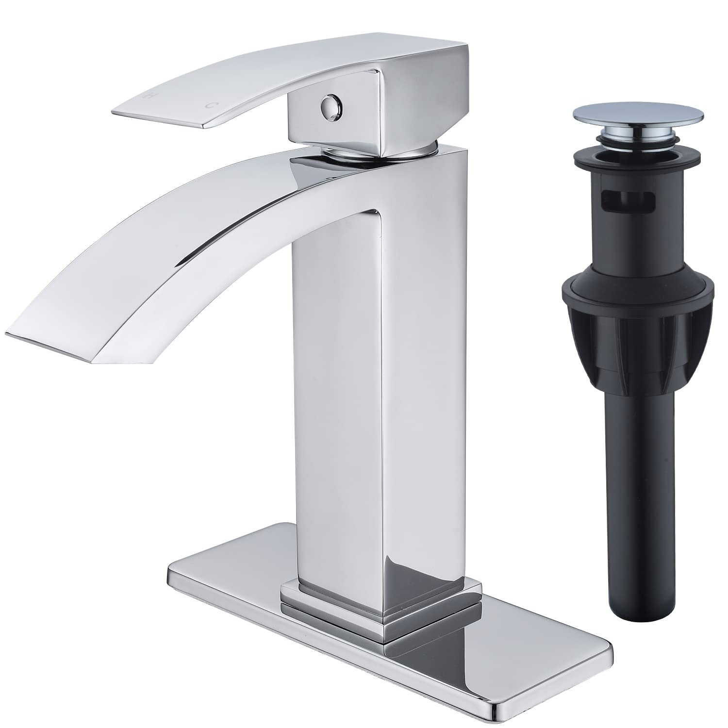 Mua Waterfall Bathroom Faucet Single Handle Waterfall Vanity Sink ...
