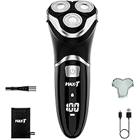 Amazon.com: Electric Shaver Razor for Men, MAX-T Quick Rechargeable Wet ...