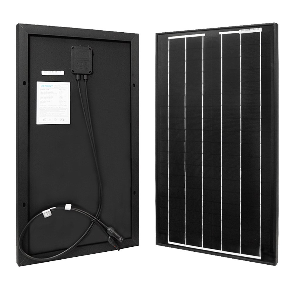 Renogy 30 Watts 12 Volts Monocrystalline Solar Panel High Efficiency ...
