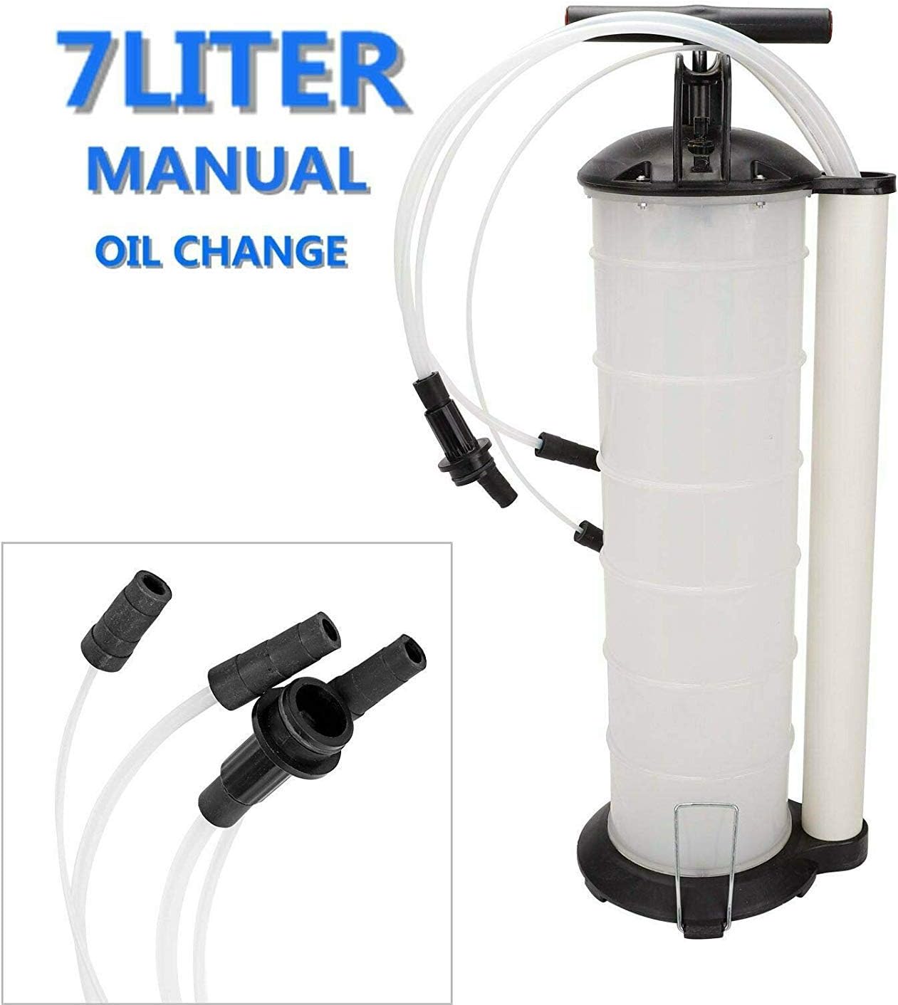 Amazon.com: Oil Extractor, 7L Engine Oil Fuel Extractor Pump Manual Suction Vacuum Petrol Fluid ...
