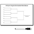 Amazon.com: Zieglerworld Single Elimination Blind Draw Tournament Bracket Chart | Reusable 22 x ...