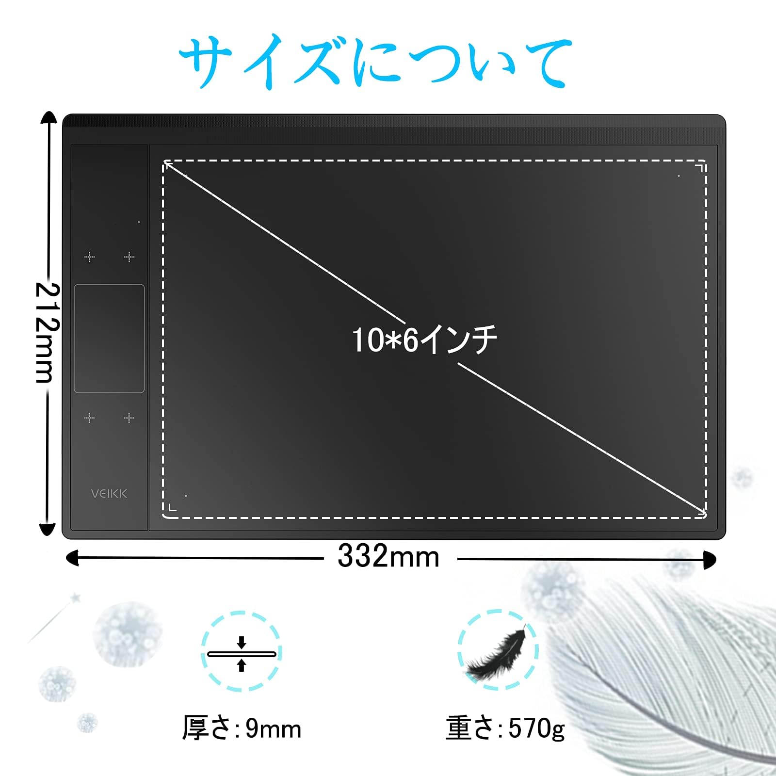 Mua VEIKK Pen Tab, 10 x 6 Inches, Compatible with Android Smartphones ...