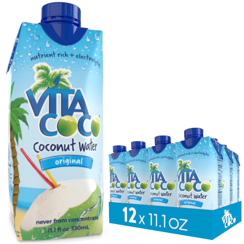 Vita Coco Coconut Water, Pure - Naturally Hydrating Electrolyte Drink - Smart Alternative...