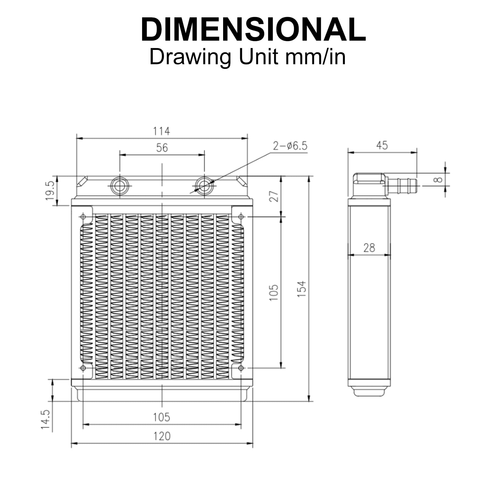 Mua Water Cooling Radiator, 12 Pipe Aluminum Heat Exchanger Radiator ...