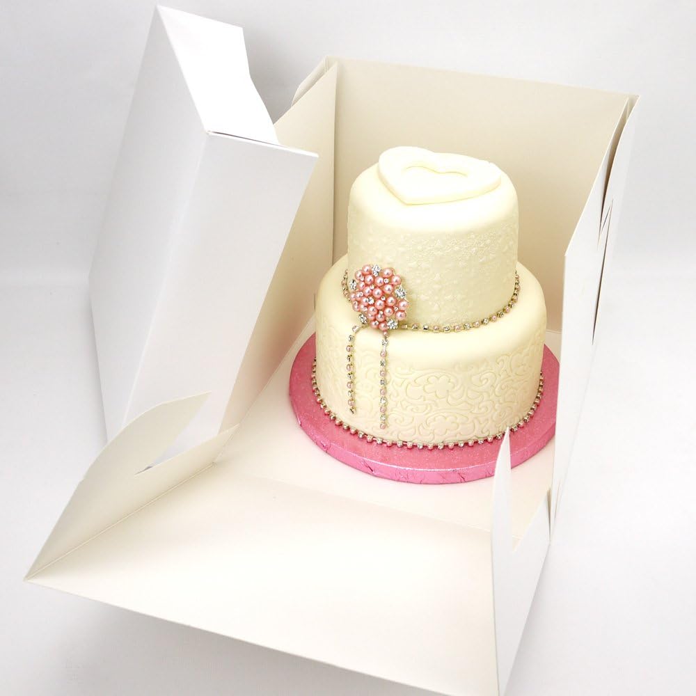 10 x 9 Inch Tall Stacked Cake Box (1): Amazon.co.uk: Kitchen & Home