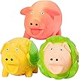 Pet Supplies : Squeaky Pig Dog Toys, 3 Pack Grunting Vegetable Pig Dog ...