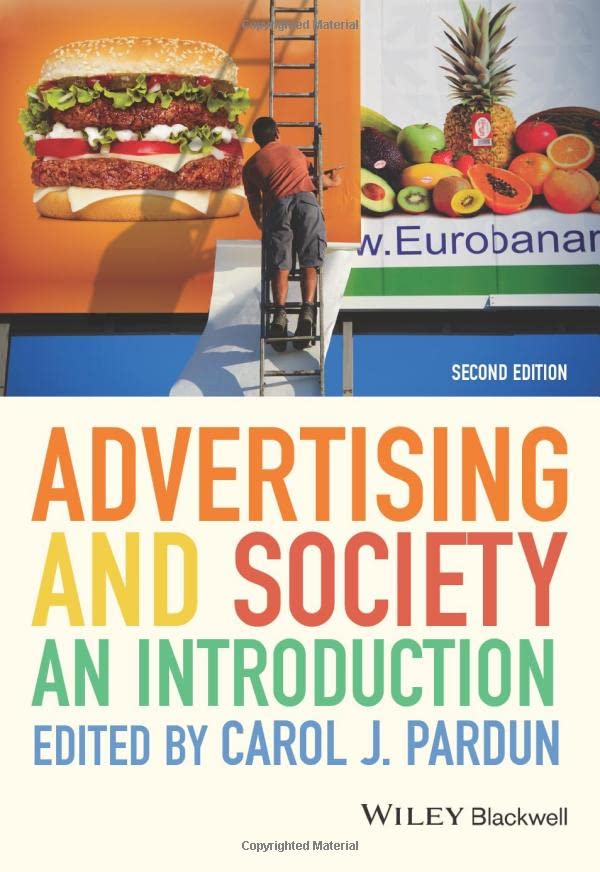 Advertising and Society: An Introduction: 9780470673096: Media Studies ...