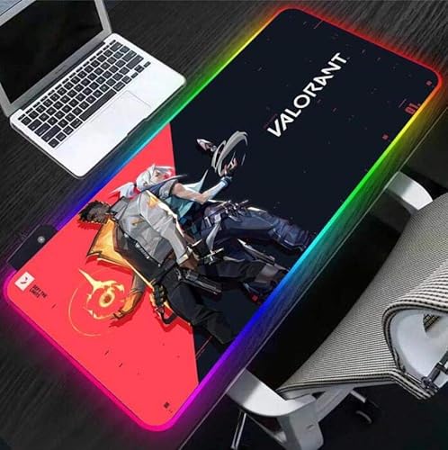 Mouse Pads Valorant RGB Laptop Mouse pad Gaming Player Desktop Gaming ...