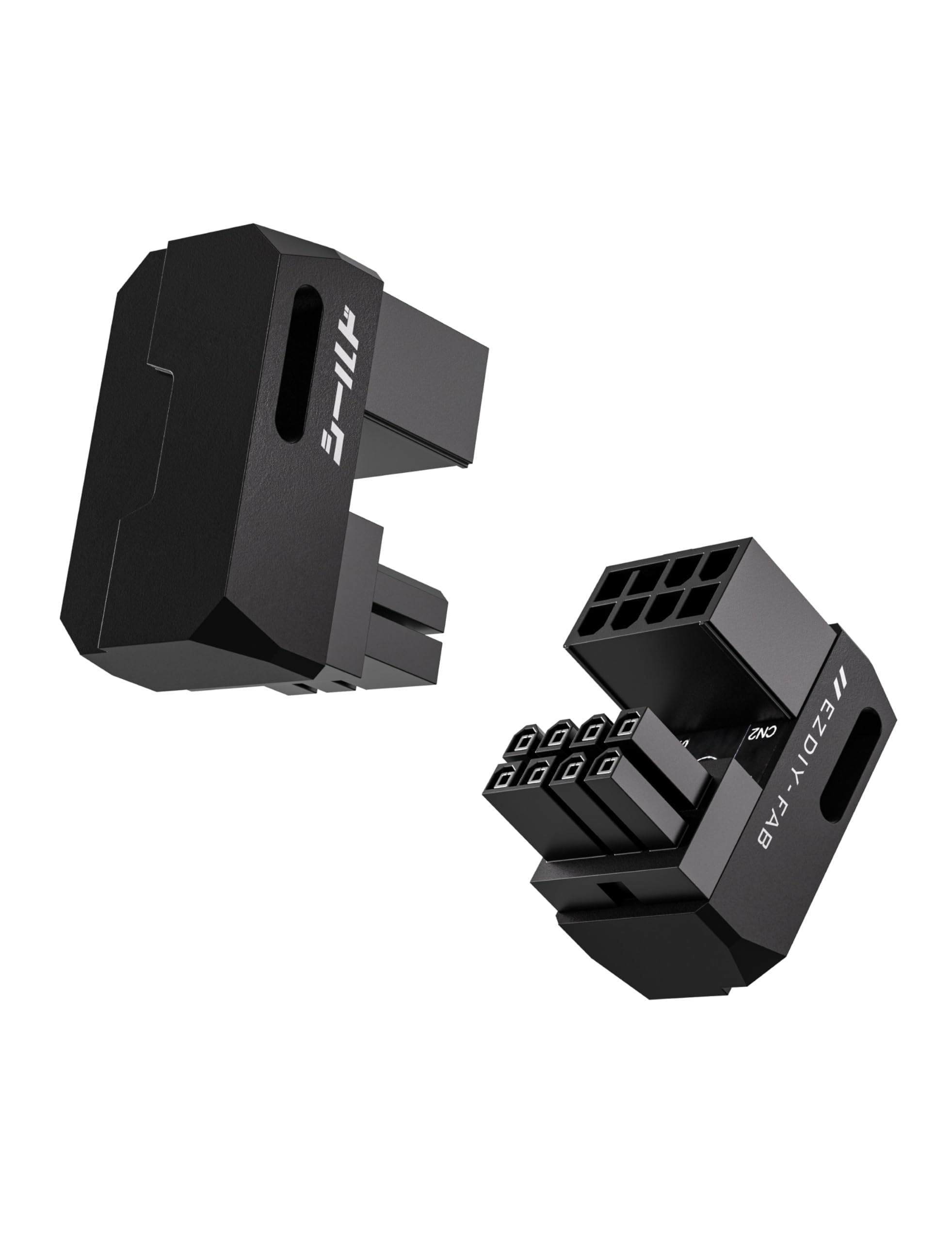 EZDIY-FAB Shield Series 8-Pin PCIe GPU Power Adapter,180-Degree U-Turn ...