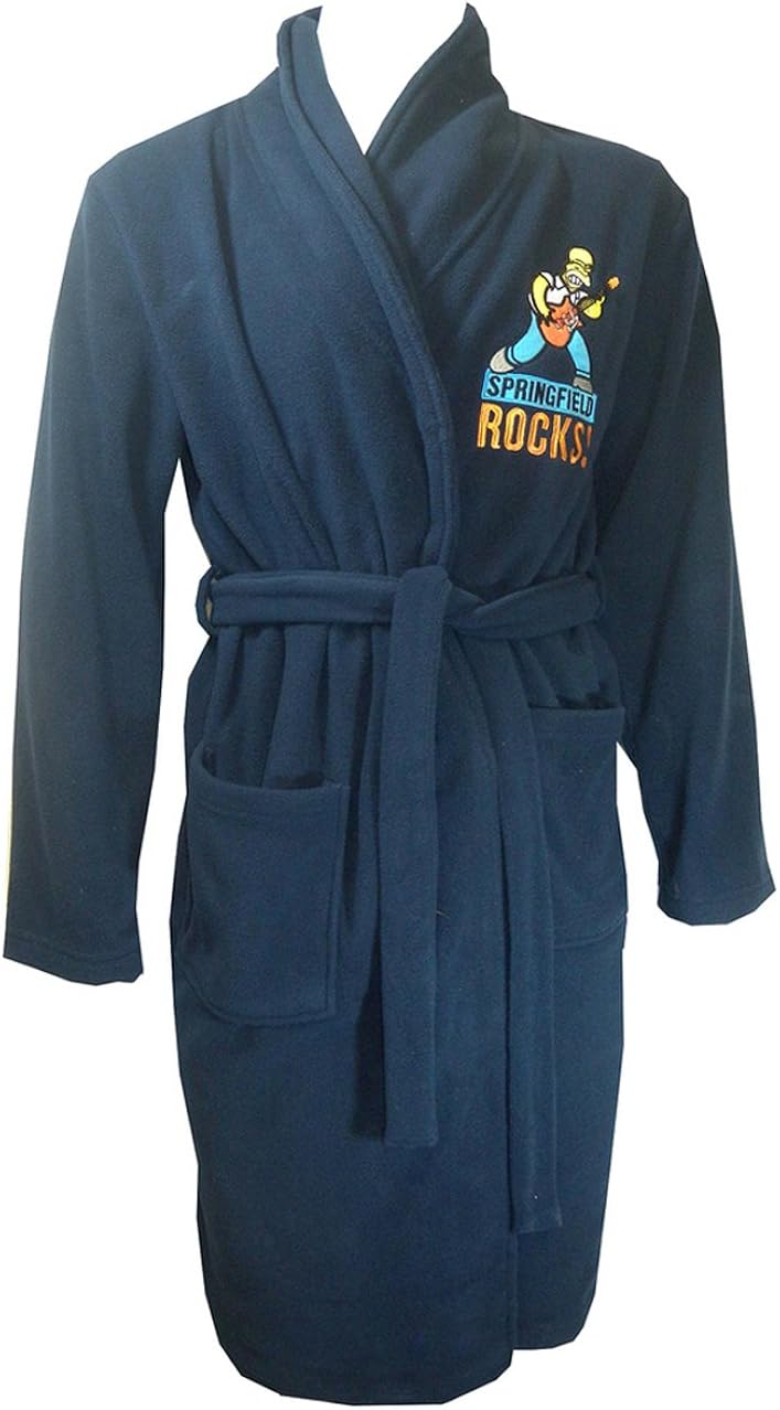 The Simpsons Bathrobe, Mens Homer Dressing Gown, Medium, Chest 39 - 41 ...
