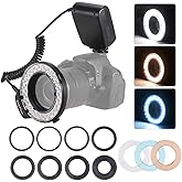 Amazon.com : Neewer 48 Macro LED Ring Flash Bundle with LCD Display ...
