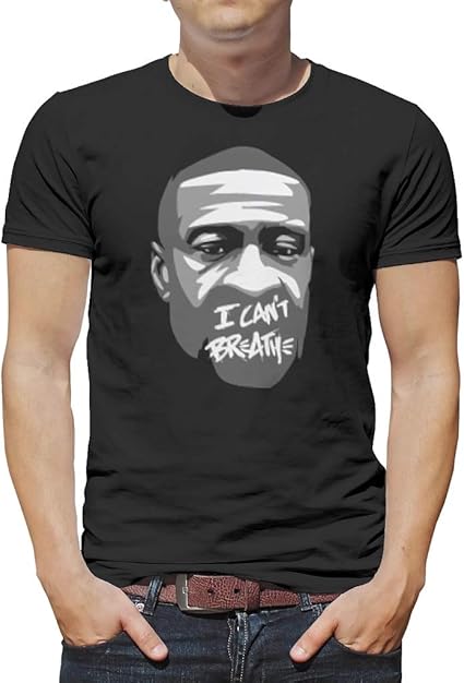 Chhome Mens T-Shirts George Floyd 3D Printed Polyester Short-Sleeve ...