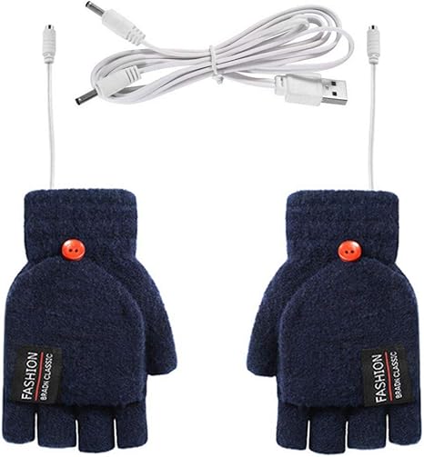 USB Heated Gloves for Women & Men, Hand Warmer Gloves for Typing Winter ...