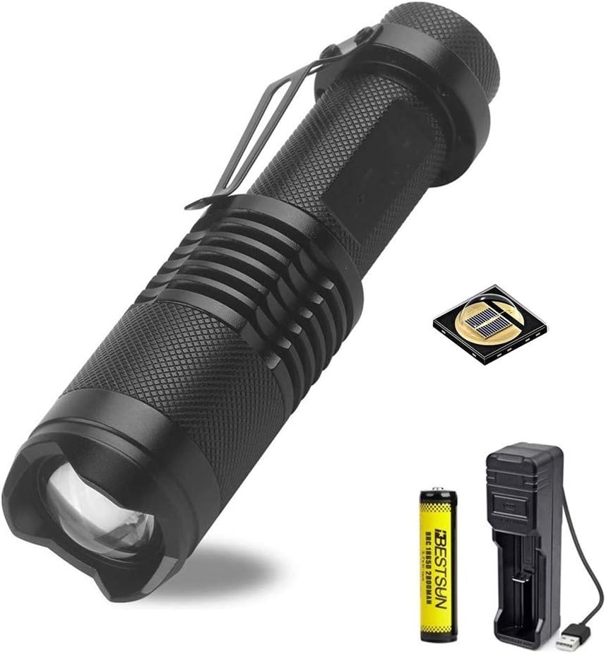 LUXJUMPER 850nm IR Torch, Mini LED Infrared Hunting Flashlight Zoomable ...