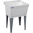 Mustee 15F Utilatub Laundry Tub Floor Mount, 23.5-Inch x 23-Inch, White ...