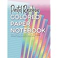 Pastel Rainbow: Colored paper notebook with colorful pages and rainbow ...