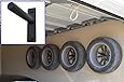 FH-4WH Flush Wheel hangers set - Wall mount tire rack alternative ...