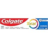 Amazon.com : Colgate Total Whitening + Fresh Boost Toothpaste, Mint Toothpaste, 5.1 oz Tube ...
