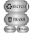 Amazon.com: GOLEEX Recycling Bins Sticker Recycle Stickers for Trash ...