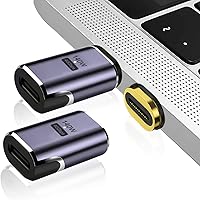 Amazon.com: AreMe 140W Magnetic USB C Adapter (2 Pack), USB-C Male to USB-C Female 40Gbps ...