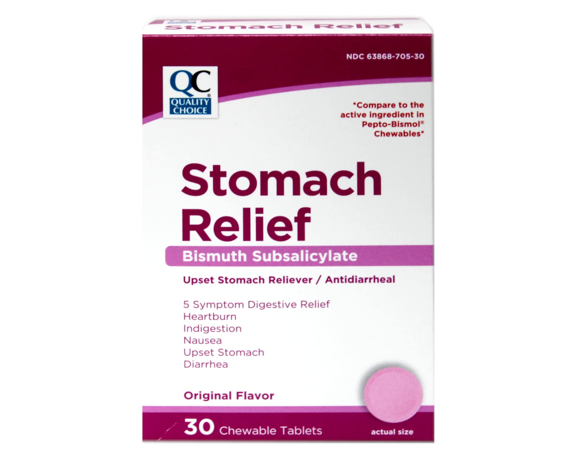 Mua Quality Choice Pink-Bismuth Chewable Tablets 30 Tablets, Boxes ...