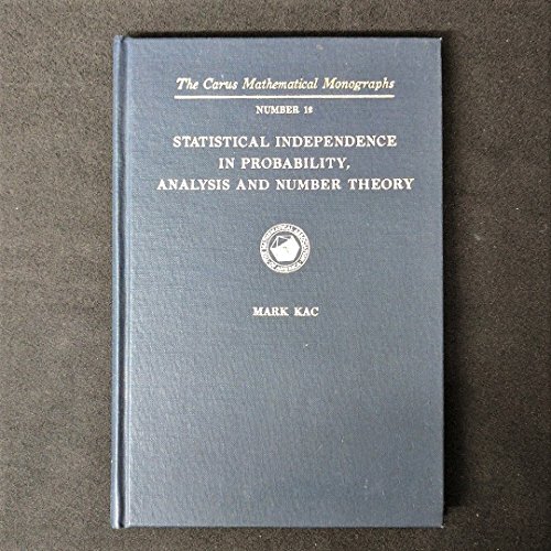 Statistical Independence in Probability Analysis and Number Theory ...