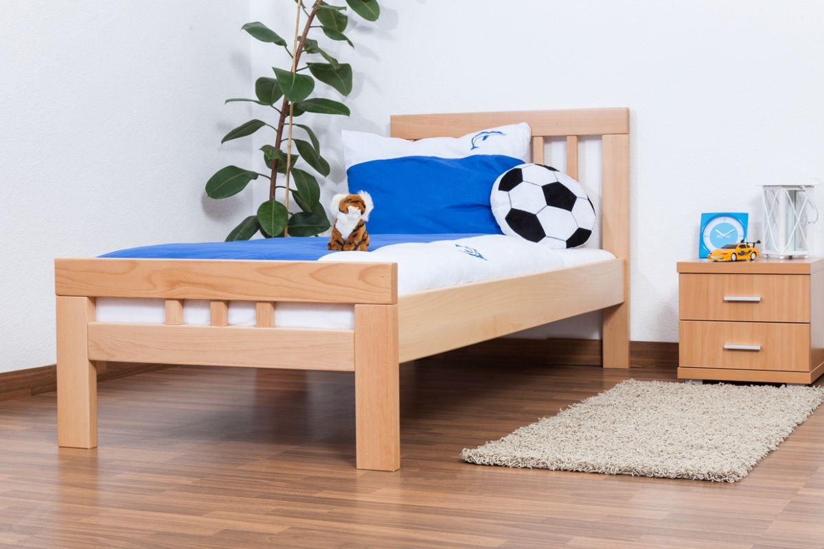 Kinderbett/Jugendbett"Easy Premium Line" K8, Buche Vollholz massiv ...