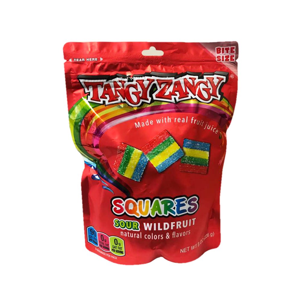 Amazon.com : Tangy Zangy Bite Size Sour Gummy Candy 8oz (Sour Bears ...