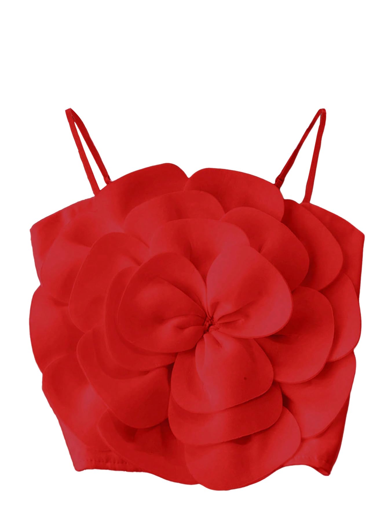 GORGLITTER Women's Flower Crop Tops Casual Floral Tropical Backless ...