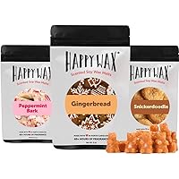 Amazon.com: Happy Wax Holiday Treats Collection Scented Natural Soy Wax ...