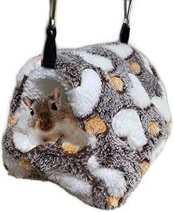 Amazon.com : Winter Warm Hamster Bed Playing Soft Hamster Hammock ...