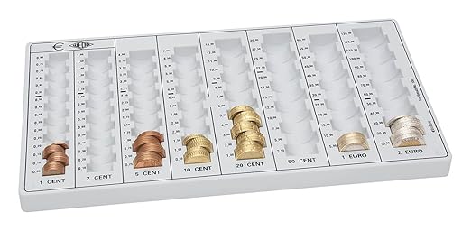 Wedo 160100837 Money Counting Tray 32.8 x 17.8 x 3.1 cm Light Grey ...