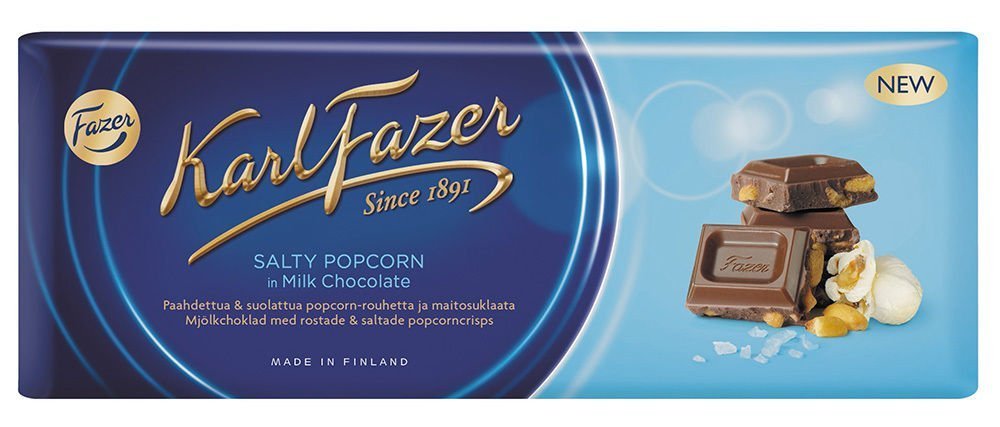 Amazon.com : Karl Fazer Blue Blueberry Yoghurt Crisps in Milk Chocolate ...