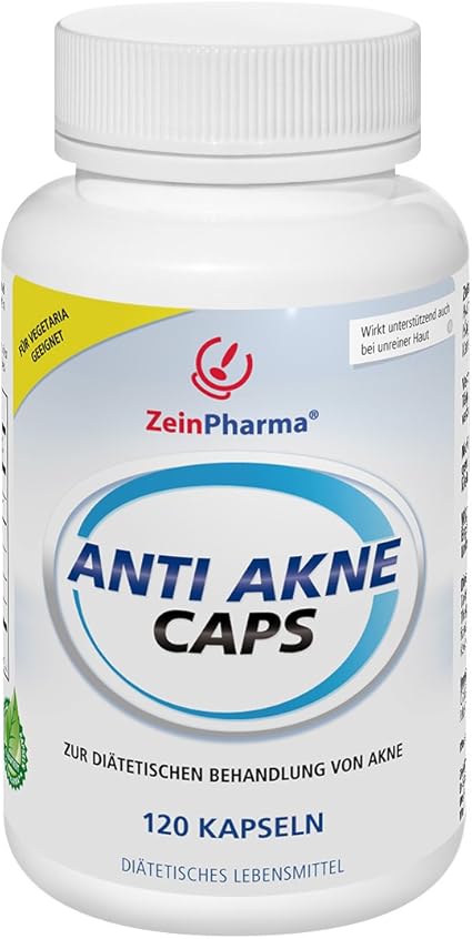 ZeinPharma Anti Akne 120 vegetarische Kapseln, 1er Pack (1 x 61 g ...