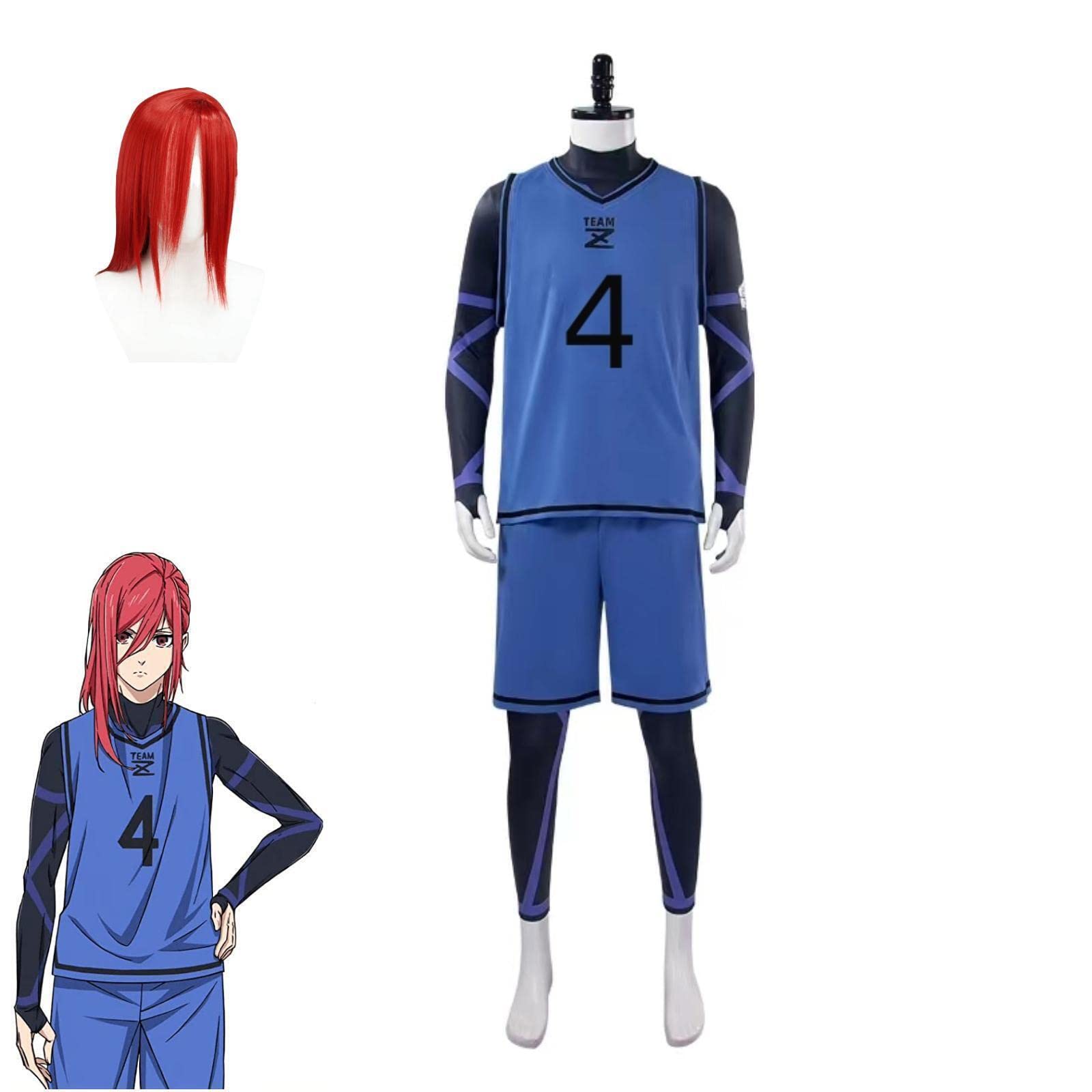 Mua Essri Blue Rock Blue & Lock Cosplay Costume, Athletic Clothes ...