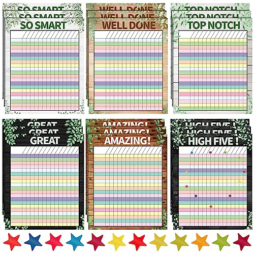 Mua Ctosree 18 Pack Incentive Chart Reward Chart Multi Color Laminated ...