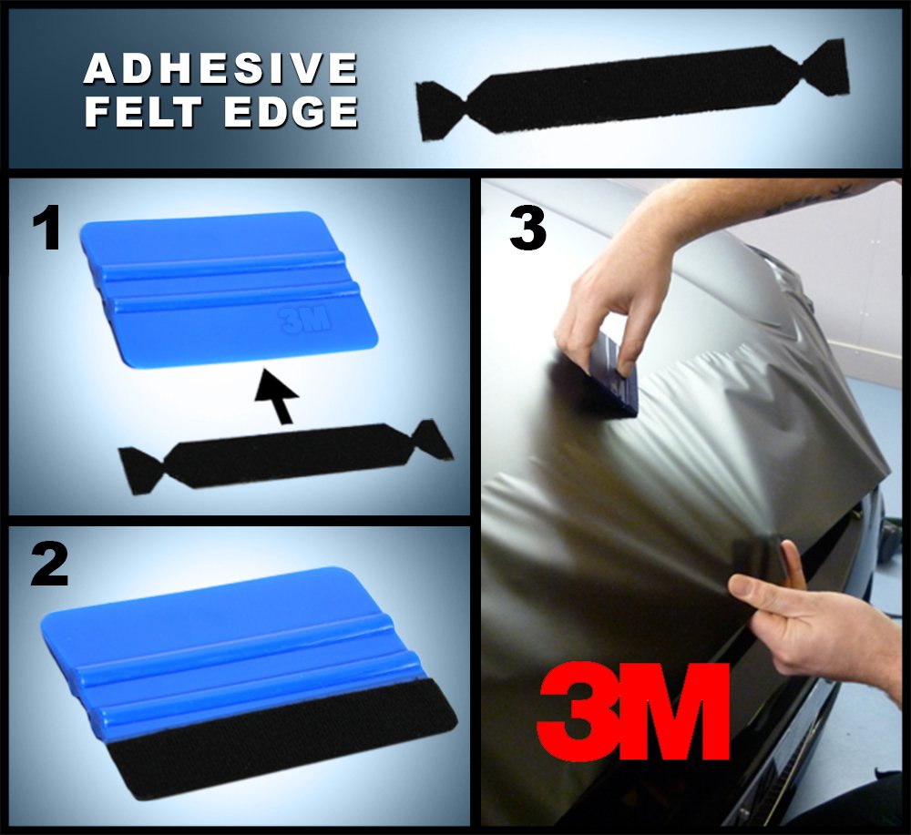 Mua 1080 Black Gloss 1ft x 5ft Vinyl Car Wrap with 3M Tool Kit trên ...