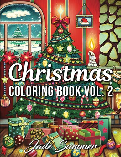Christmas Coloring Book: An Adult Coloring Book with Fun, Easy, and ...