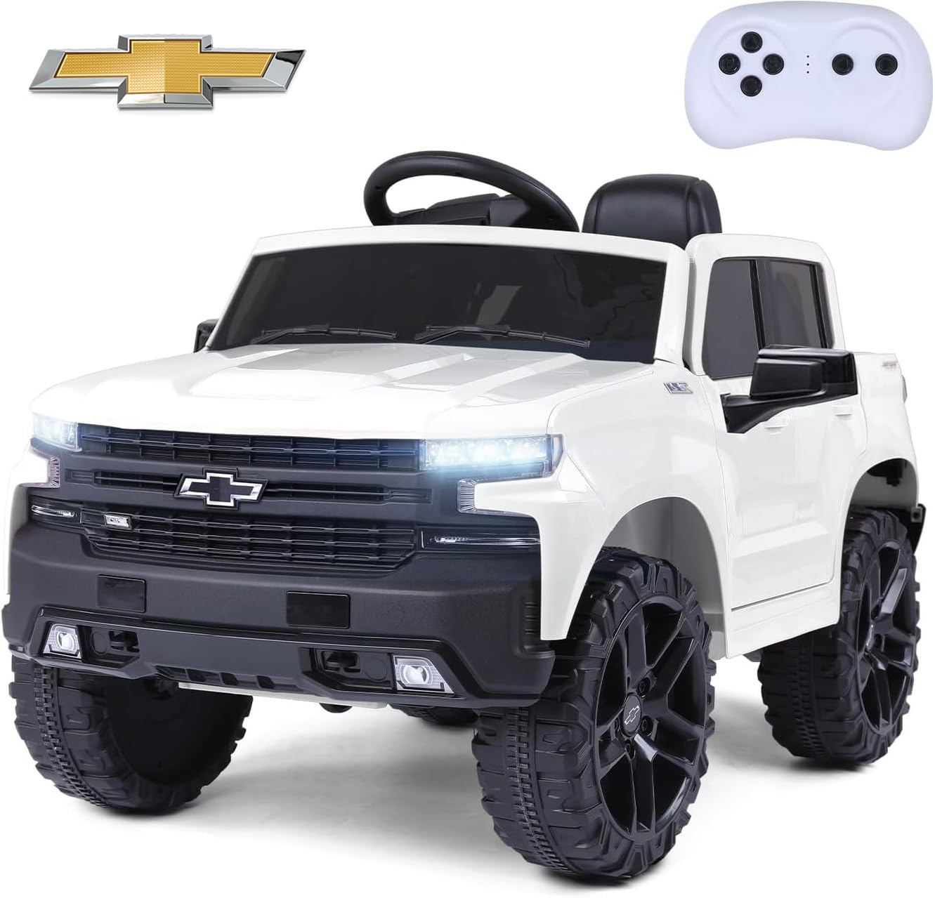 Mua Licensed Chevrolet Silverado 12V Kids Ride On Truck Car with Remote ...
