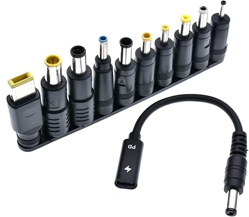 Jack Adapter, 65W Type C Laptop Power Adapter Connector Plug USB Type C ...