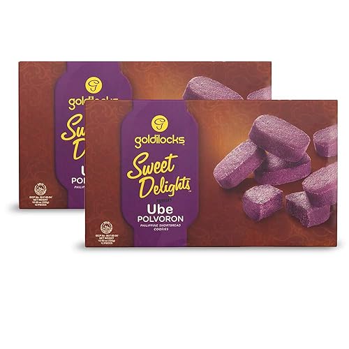 Goldilocks Sweet Delights Philippine Shortbread Cookies (Ube, 2 Pack ...