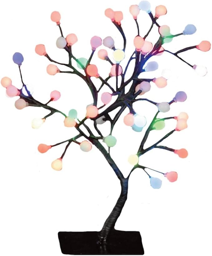 Transcontinental 45cm S-Shape LED Globe Tree - Multi-Coloured: Amazon ...